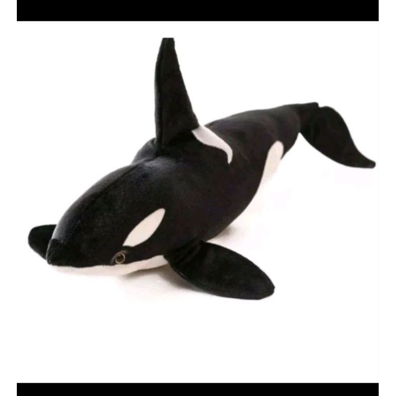 Jual Mainan Boneka paus orca ukuran besar 80cm bahan plush berlebel SNI ...