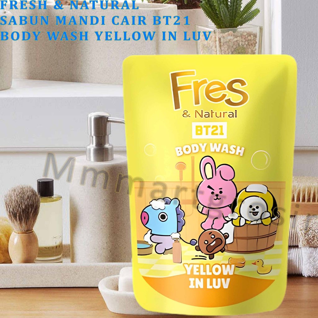 Jual Fresh & Natural / Bodywash Yellow In Luv / Sabun Mandi Cair BT21 ...