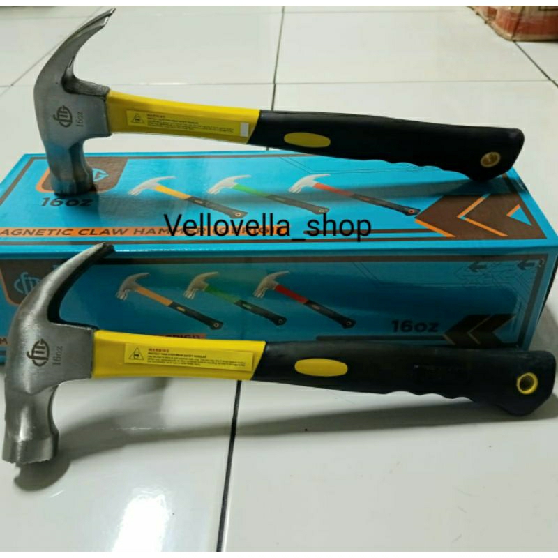 Jual Palu Kambing besi gagang fiber Magnet Gerigi Pukul Besi Gagang ...