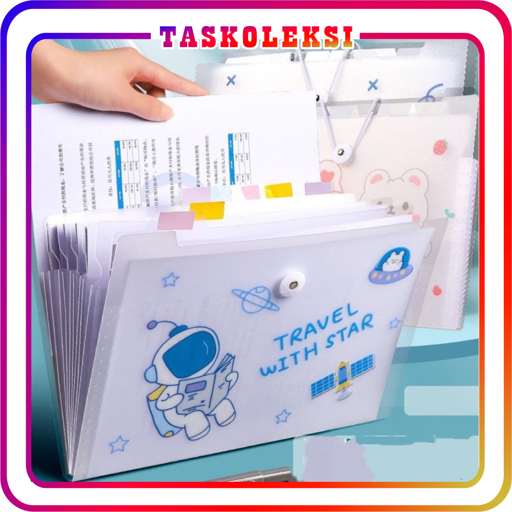 Jual ☛TK☚ Folder Document Organizer Map Tempat Penyimpanan Dokumen Imut ...