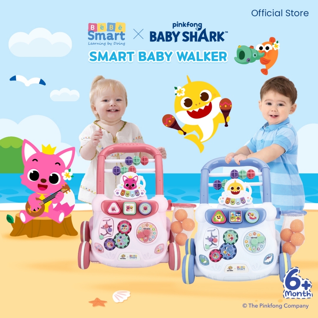 Jual BEBE SMART Smart Baby Walker Baby Shark / Push Walker | Shopee ...