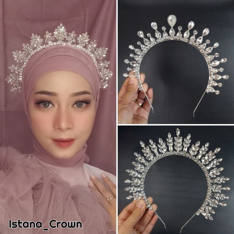 Jual KODE M69R Carissa Crown Mahkota Pengantin Wedding Crown Model ...