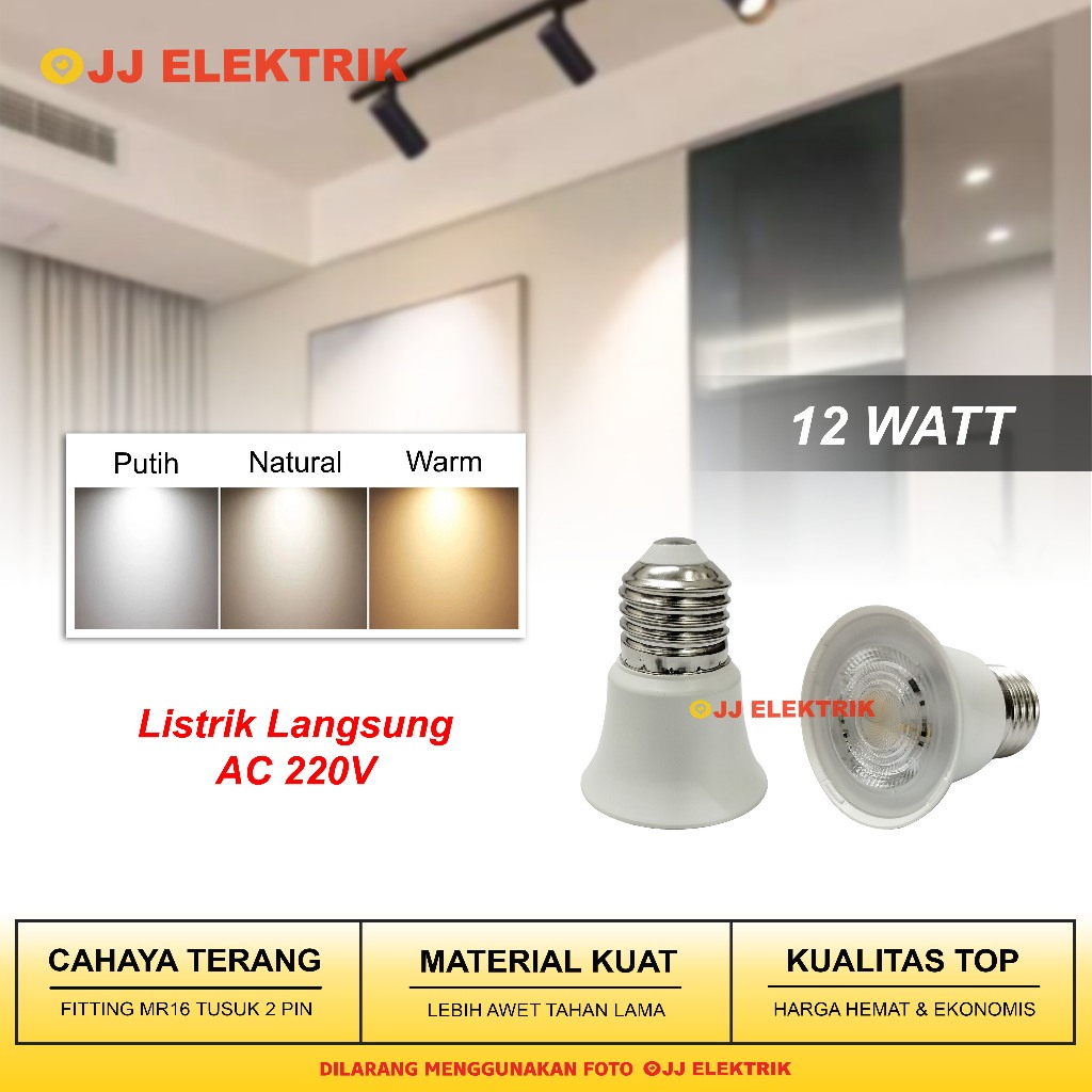 Jual Lampu Spot LED 12W Halogen Spotlight 12 Watt E27 12Watt E27 Ulir ...