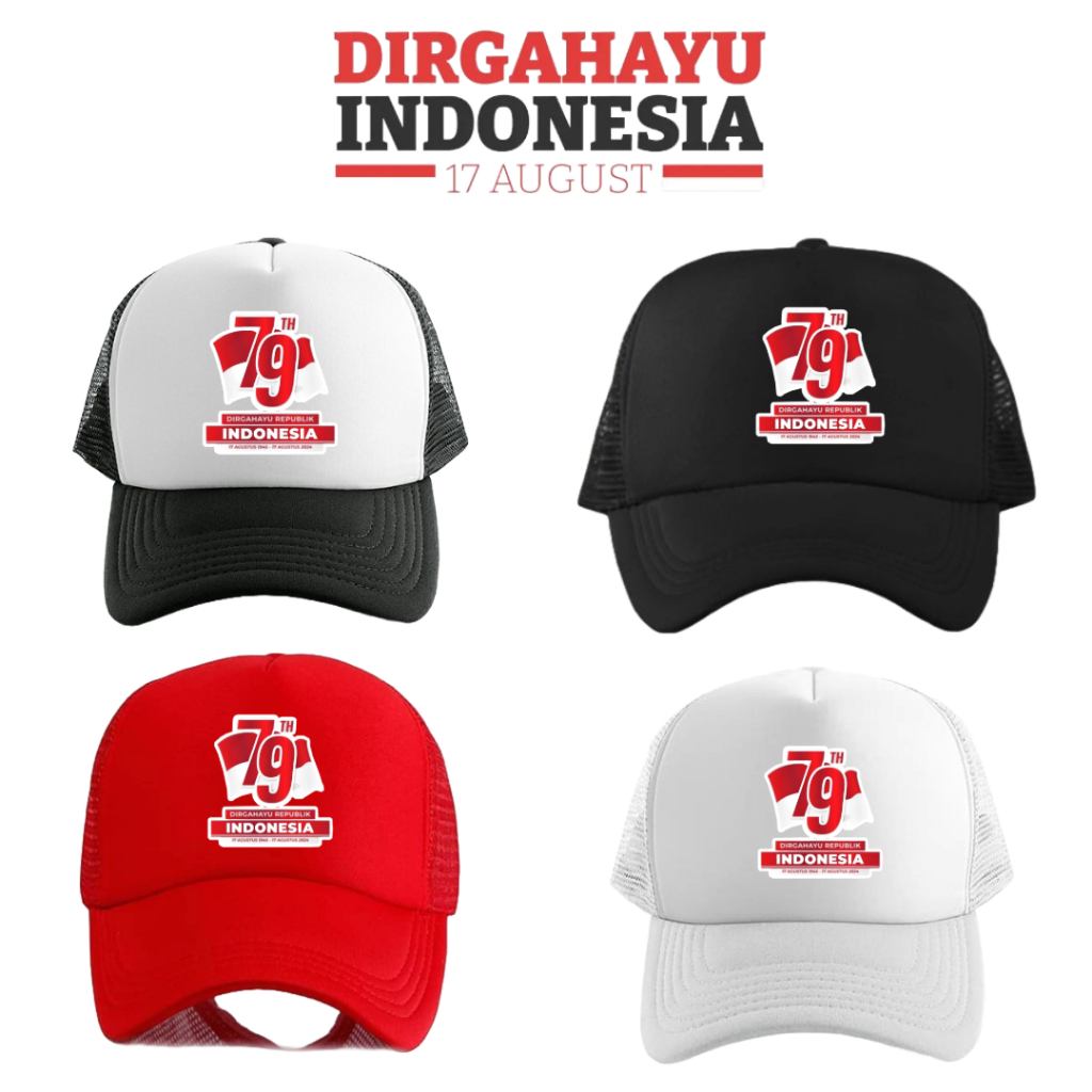 Jual TOPI JARING 79TH DIRGAHAYU REPUBLIK INDONESIA EDISI 17 AGUSTUS ...