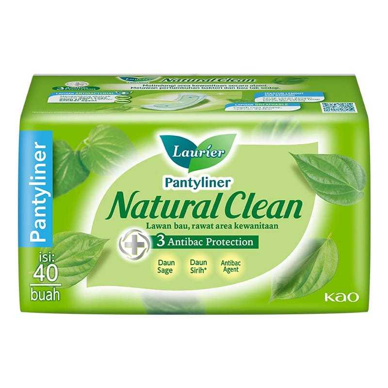 Jual Laurier Panty Liner Natural Clean 40s | Shopee Indonesia