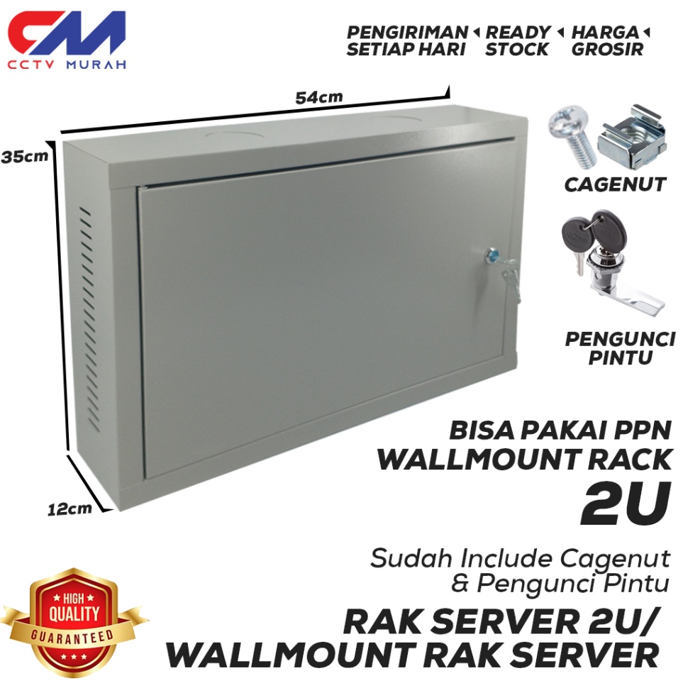 Jual Wallmount Rack Server 2U Rak Server Single Door 2U j A1B4 | Shopee ...