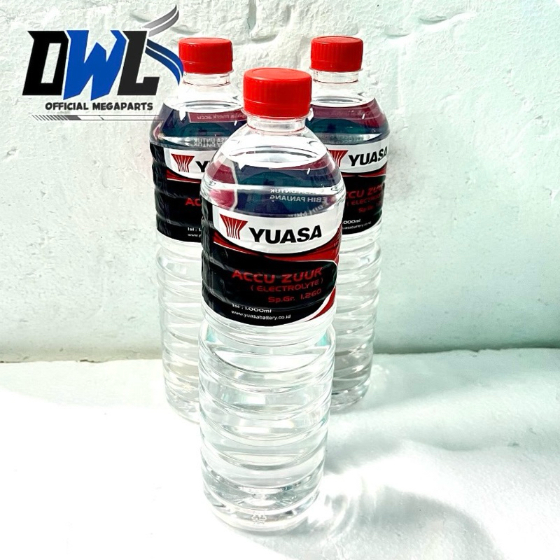 Jual YUASA AIR AKI ZUUR 1L AIR ACCU ZUUR ELECTROLYTE 1L BATTERY WATER ...