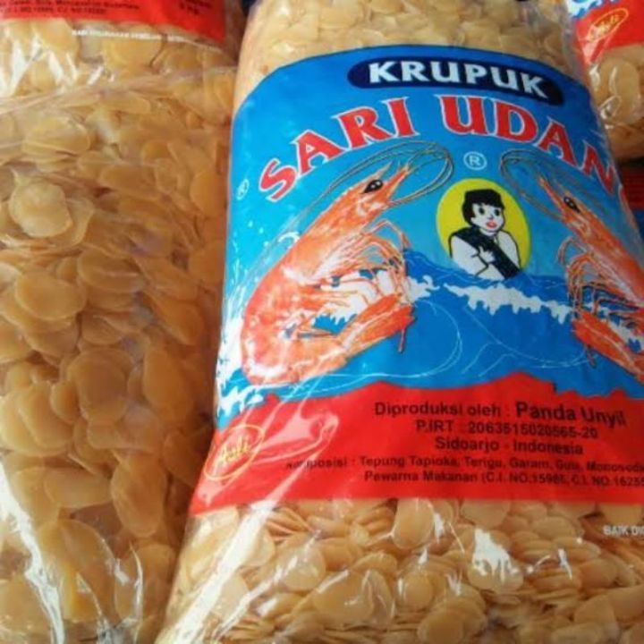 Jual 1 KG Kerupuk sari udang / seblak/ gado gado/ tahu tek/ nasi goreng ...