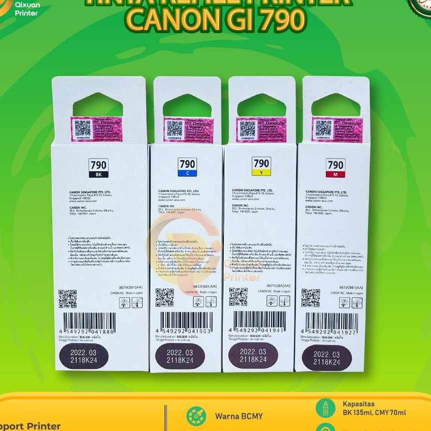 Jual Diskon Tinta Canon Gi 79 Black Isi Ulang Printer G1 G11 G2 G21 G3 ...