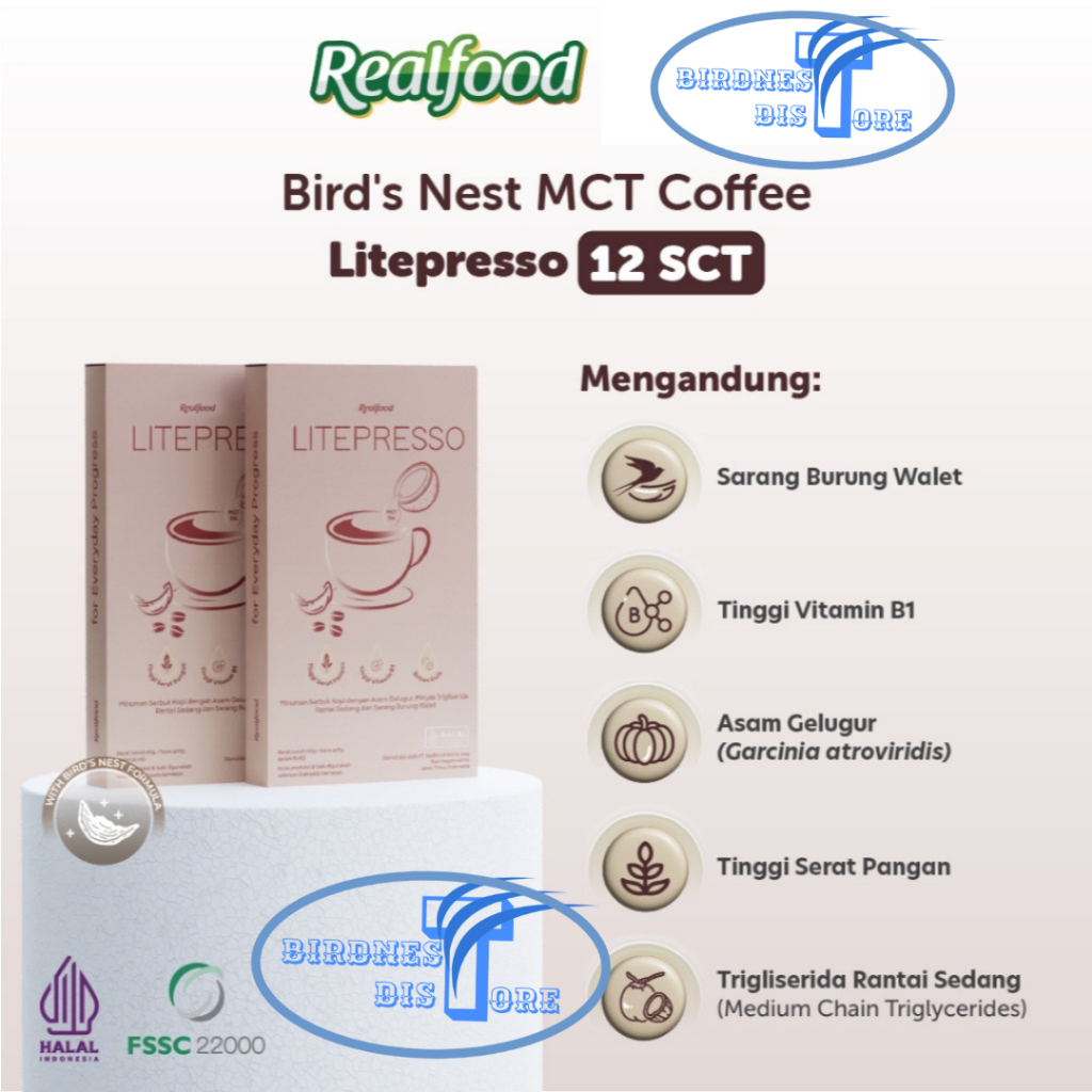 Jual Realfood Litepresso MCT Coffee Sarang Burung Walet - Realfood ...