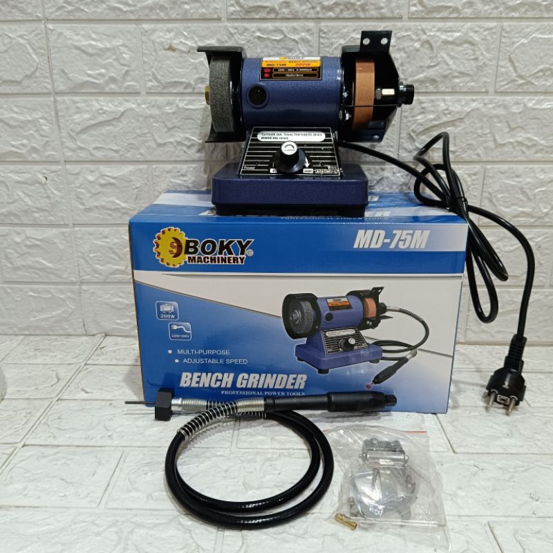 Jual BOKY GERINDA DUDUK 3" BOKY BENCH GRINDER 3 INCH MINI BENCH GRINDER ...