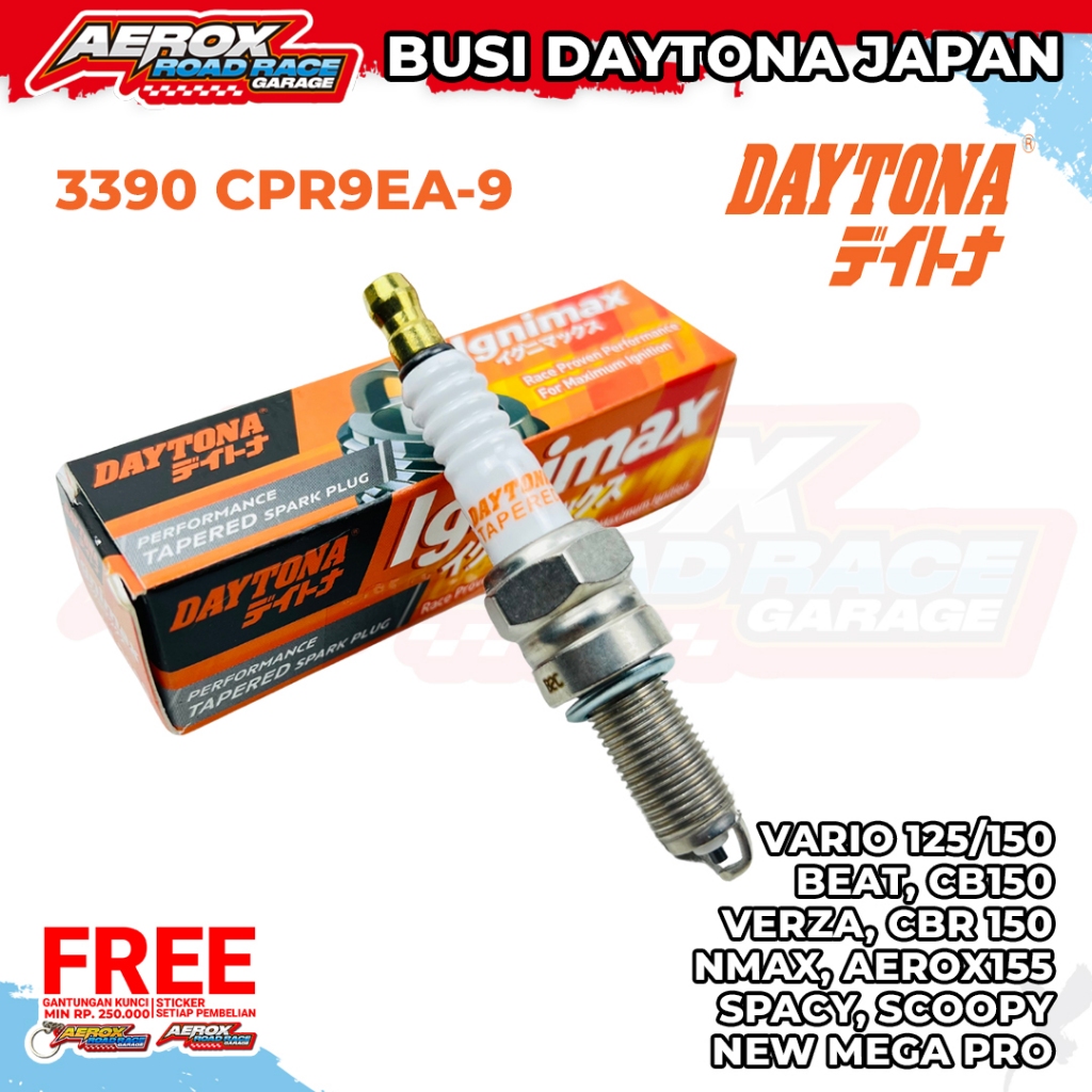 Jual Busi Daytona Racing Max Series Ignimax 3390 CPR9EA-9 Vario 125 150 Beat CB150 Aerox New ...