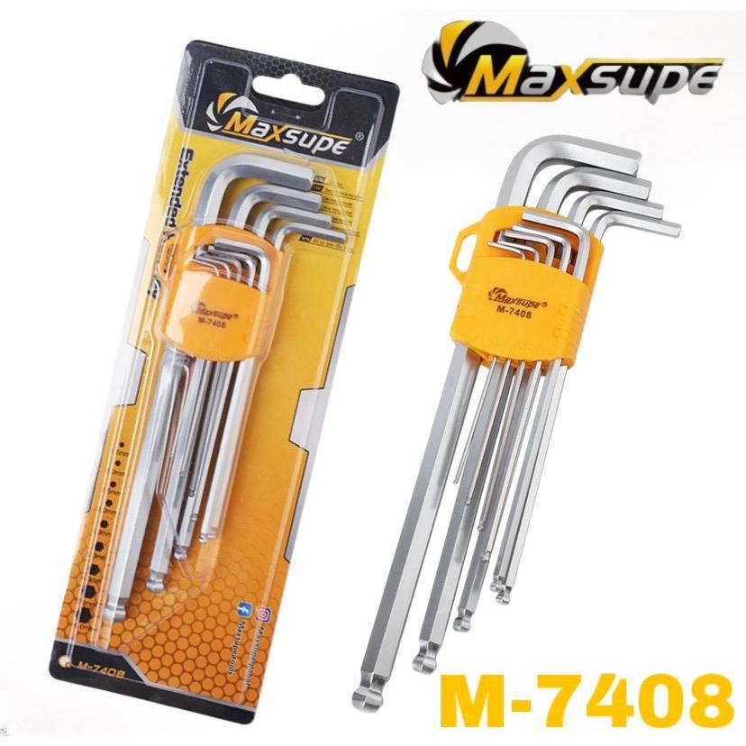 Jual Maxsupe Kunci L Set 9pcs CRV LONG Ball Point Hex Key Bulat Panjang ...