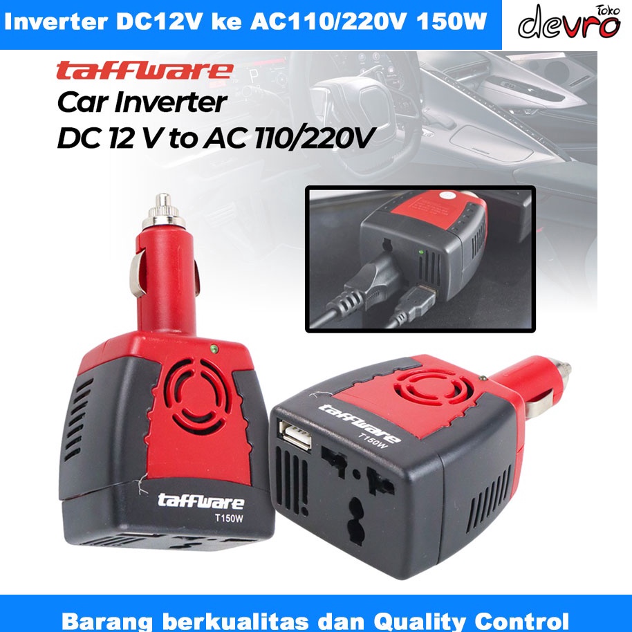 Jual KODE K29A Car Inverter DC 12V ke AC 22V 15W EU Plug dan USB Charger 5V 5A Compact Power ...