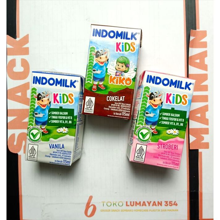 Jual Indomilk Kids susu UHT isi 115 ml all varian | Shopee Indonesia