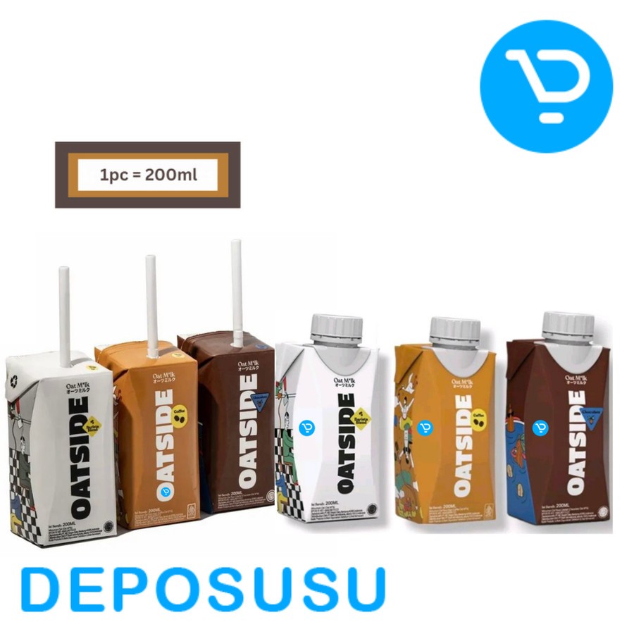 Jual OATSIDE Susu Oat Milk 200 ml BARISTA BLEND , CHOCOLATE , COFFEE ...