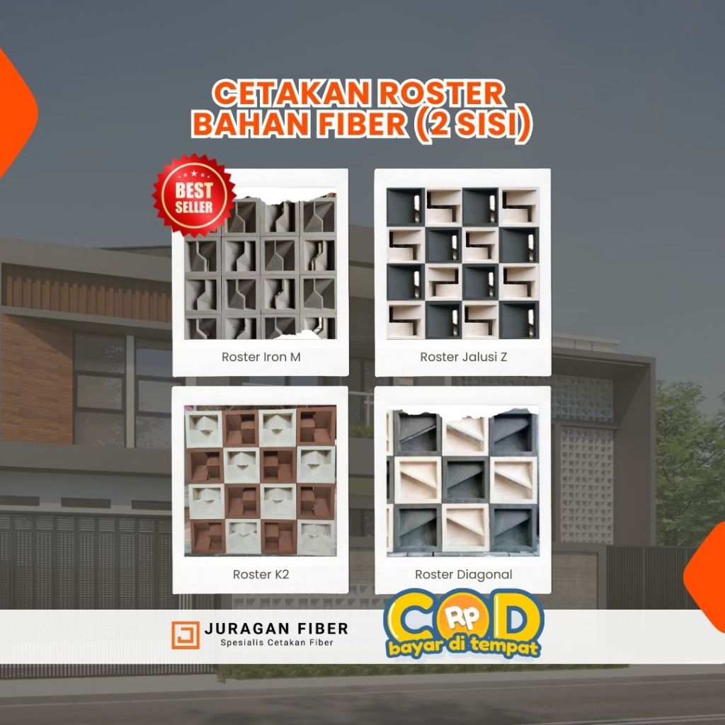 Jual CETAKAN ROSTER MODEL DIAGONAL SUDUT JURAGAN FIBER | Shopee Indonesia