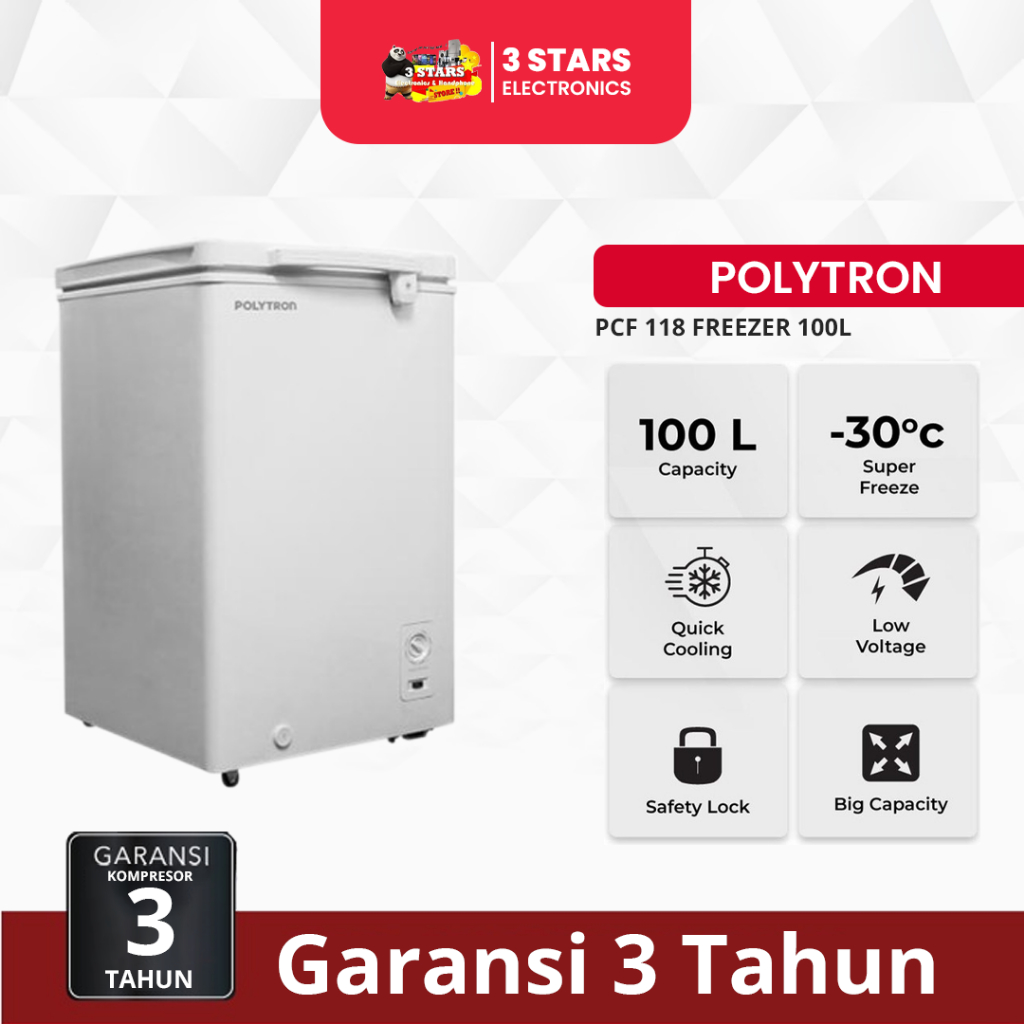 Jual POLYTRON PCF 118 / PCF118 Chest Freezer 100 Liter | Shopee Indonesia