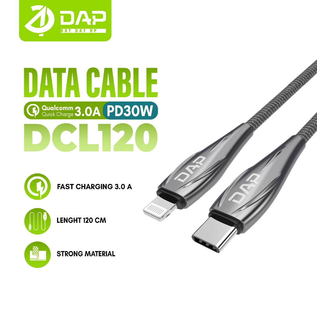 Jual DAP Kabel Data Fast Charging Type C to Lightning 30W high power 3A ...
