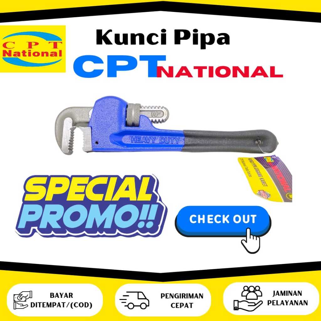 Jual Kunci Pipa Heavy Duty Ukuran 36 Inch CPT National Pipe Wrench ...