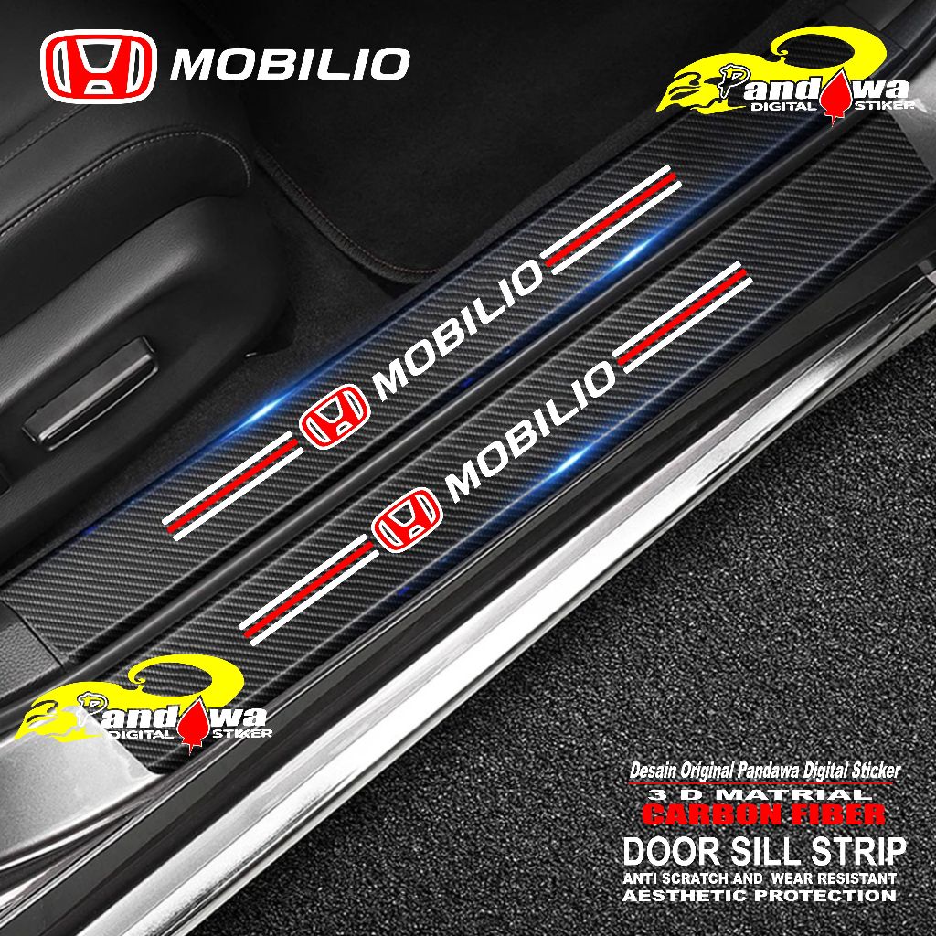 Jual stiker carbon fiber stiker pengaman mobil Mobilio Sticker ...
