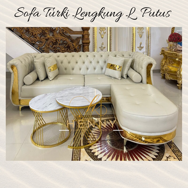 Jual Sofa Turki Lengkung L Putus / Sofa Minimalist | Shopee Indonesia