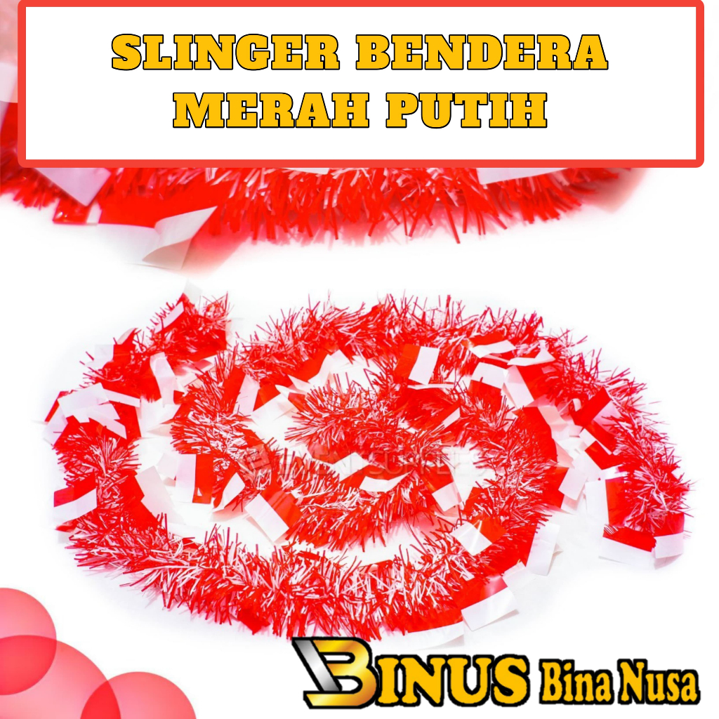 Jual SLINGER BENDERA MERAH PUTIH / SLINGER DIRGAHAYU / SLINGER DEKORASI ...