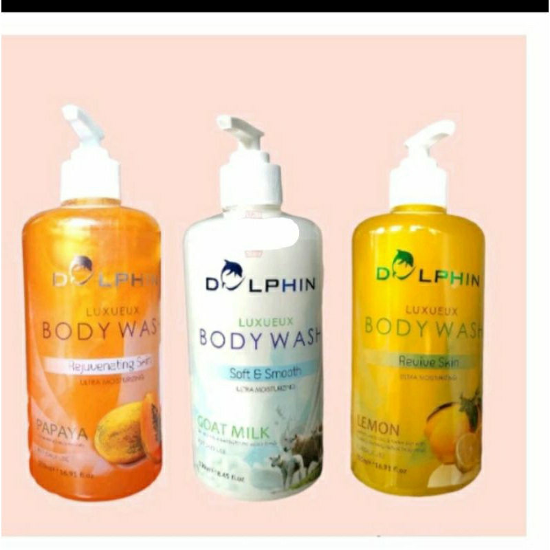 Jual LOTION DOLPHIN GOATMILK PEMUTIH BADAN ORIGINAL 500ml/ SABUN ...