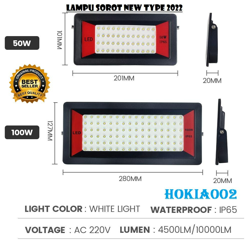 Jual LAMPU SOROT LED 50W 100W - Lampu tembak outdoor LAMPU LED REKRAME / LAMPU SOROT 50watt ...