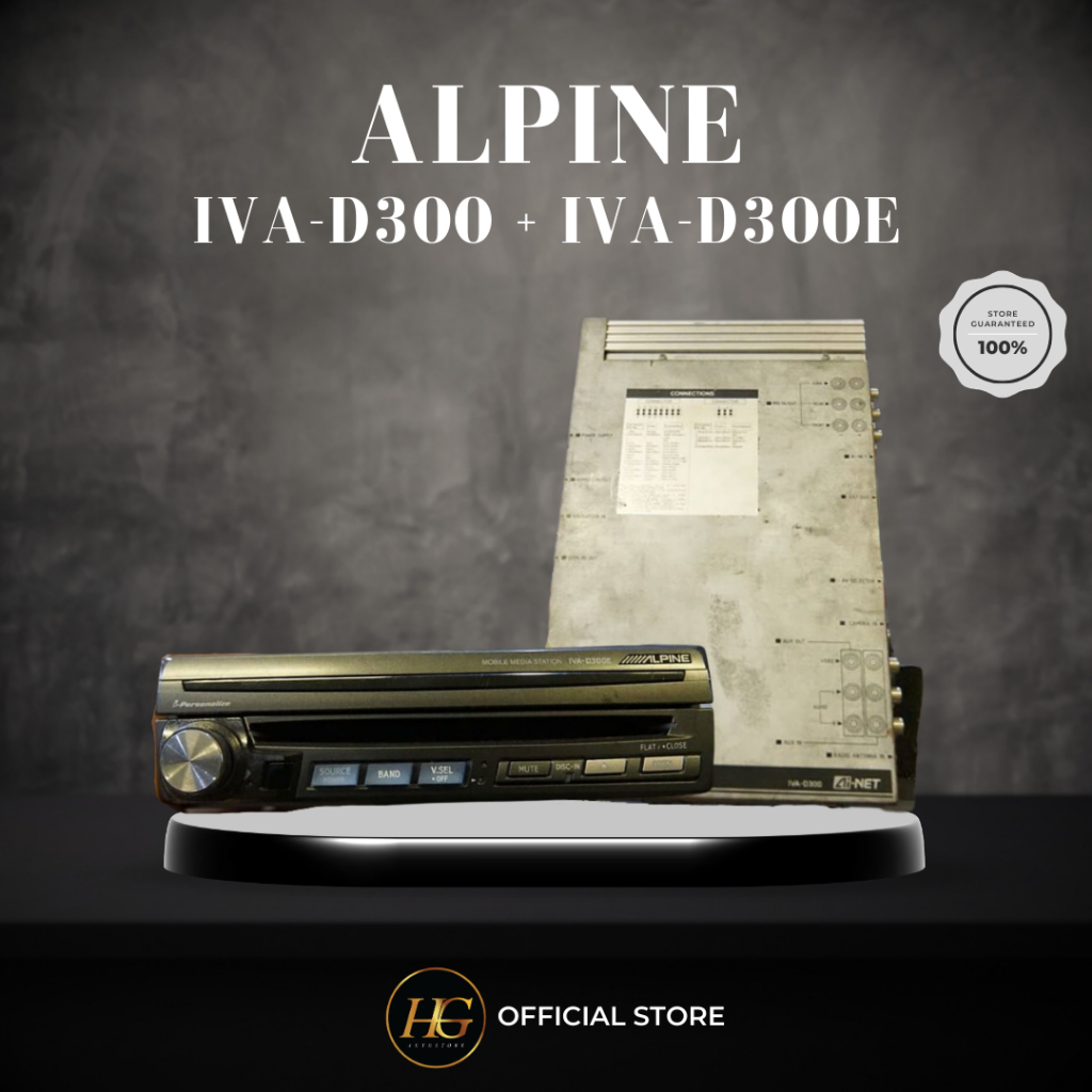 Jual Head Unit Alpine IVA D300 + Modul IVA D300E (second) | Shopee ...