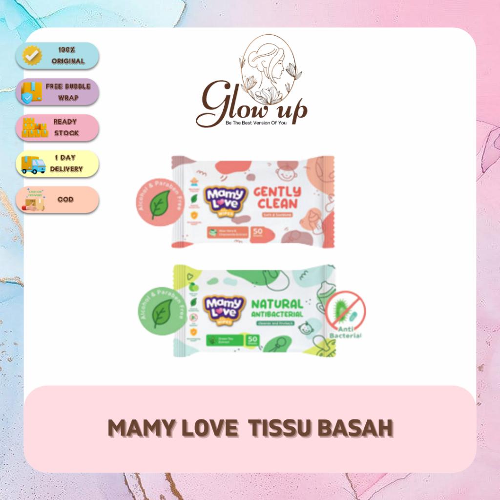 Jual MAMY LOVE BABY WIPES / TISSU BASAH / GENTLY CLEAN & NATURAL ...