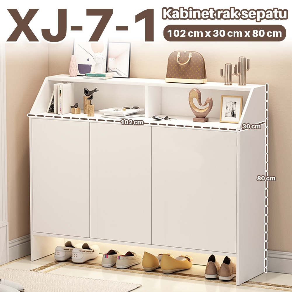 Jual Homedekor Lemari Sepatu Mini Minimalis Rak Sepatu Kayu Kabinet Rak ...