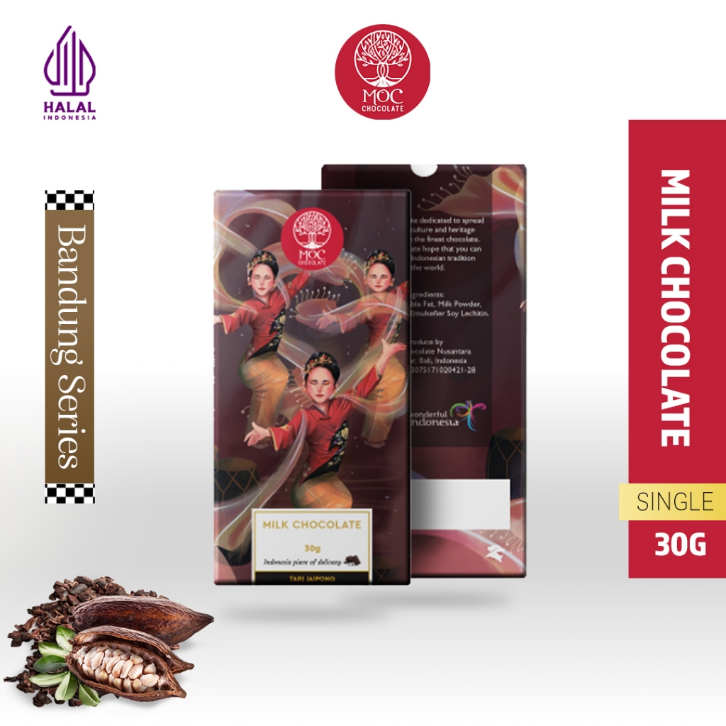 Jual MOC Chocolate - Bandung Series Milk Chocolate 30 Gram - Halal ...