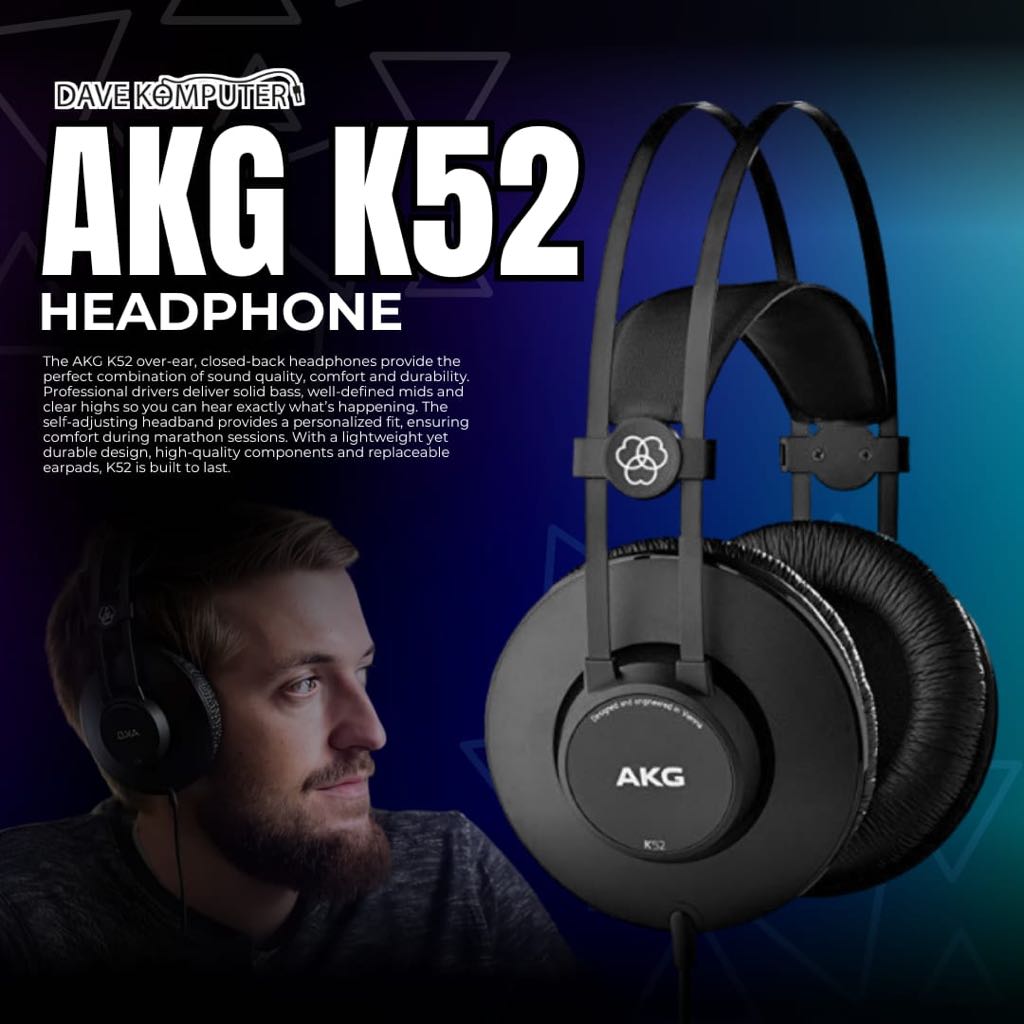 Jual AKG K52 / K-52 / K 52 Headphone Monitoring | Shopee Indonesia