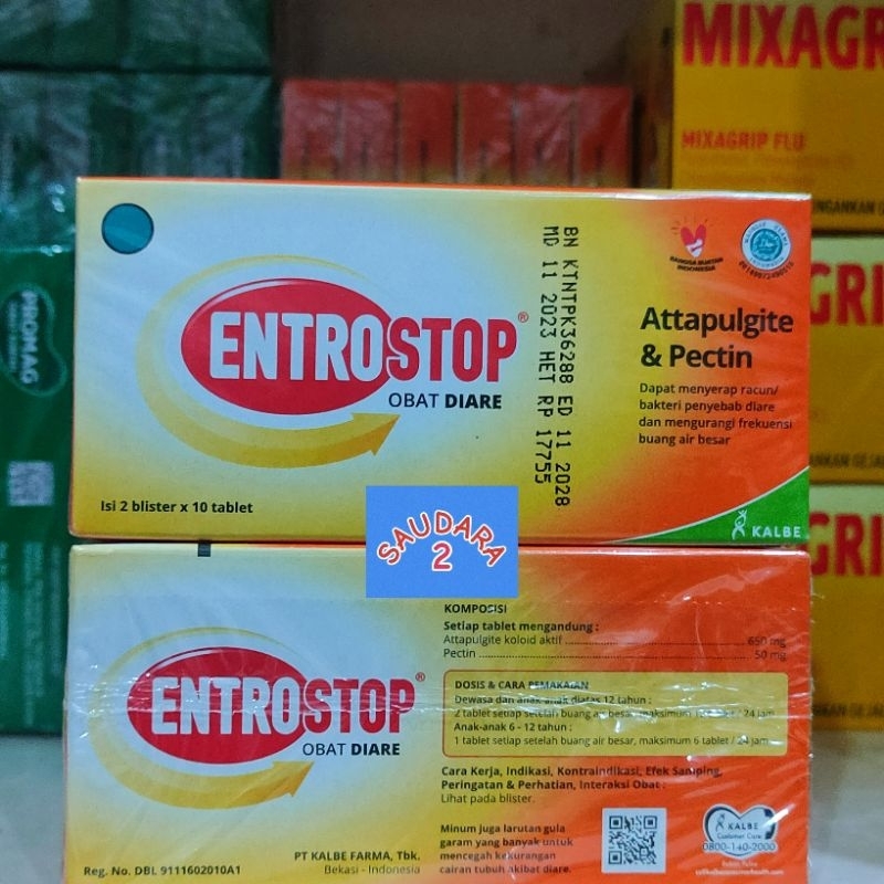 Jual Entrostop Tablet pak isi 120 Tablet | Shopee Indonesia
