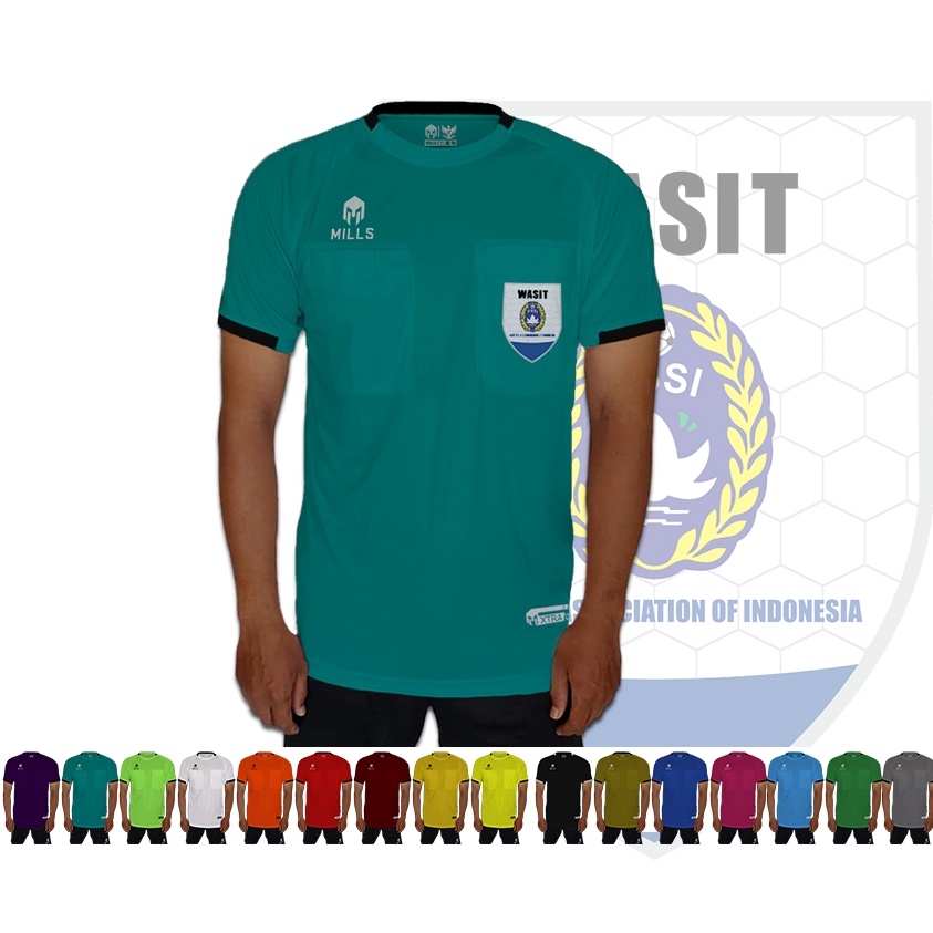 Jual wasit BAJU WASIT Model MILLS Logo Saku WASIT PSSI 16 WARNA KODE ...