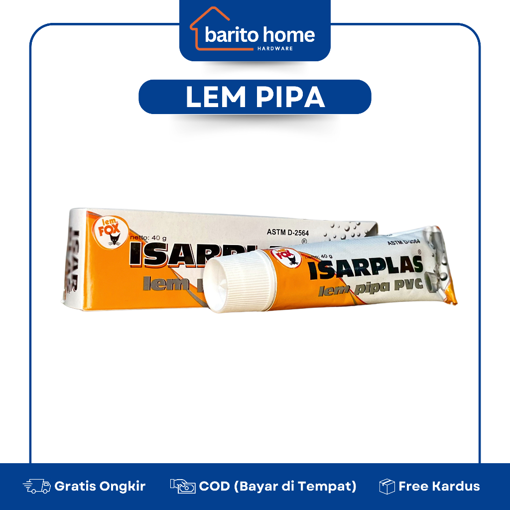 Jual ISARPLAS Lem Pipa PVC Paralon 40 Gram Bentuk Odol Tube | Shopee Indonesia