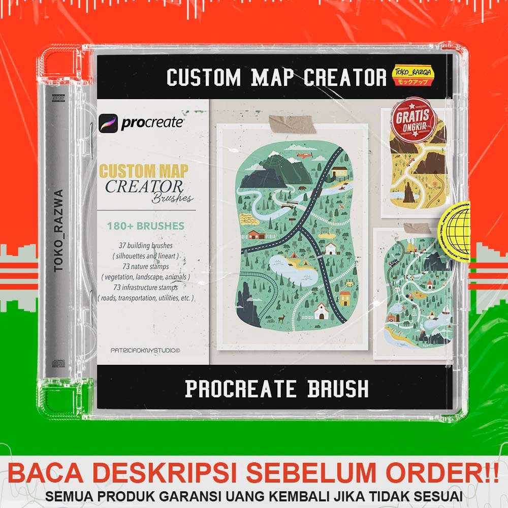 Jual Procreate Brush - Custom Map Creator - 270624 | Shopee Indonesia