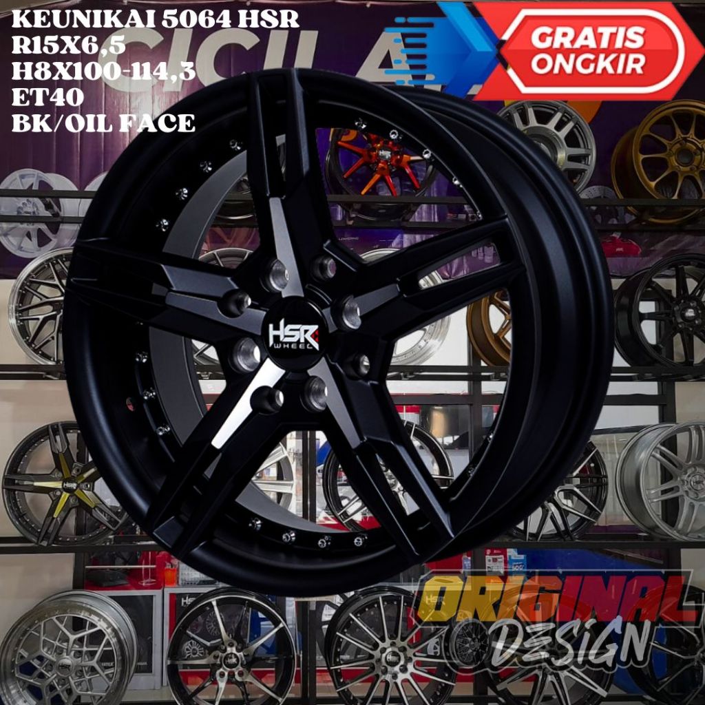 Jual Velg Mobil Racing Ring 15 HSR KEUNIKAI R15 UNTUK MIRAGE MARCH AGYA AYLA | Shopee Indonesia