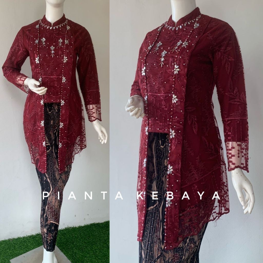 Jual New Kebaya kutu baru Sanghai Brokat Payet Premium mewah Pesta Kondangan wisuda | Shopee ...