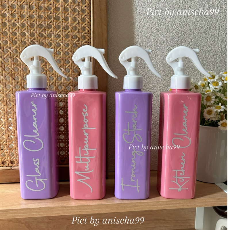 Jual Botol Refill Spray Trigger 500ml N28 Warna Pastel Free Stiker ...