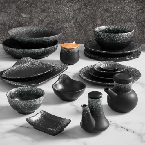 Jual Brewsuniq - Black Kemuri Dinnerware Series / Piring Mangkok Makan ...