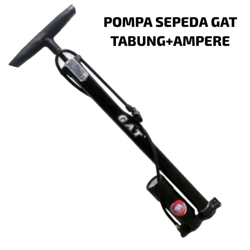 Jual Pompa Sepeda Tabung Ampere Hitam Gat | Shopee Indonesia