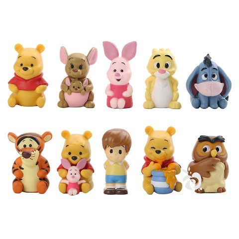 Jual Action Figure Winnie The Pooh Chibi set 10 pcs | Shopee Indonesia