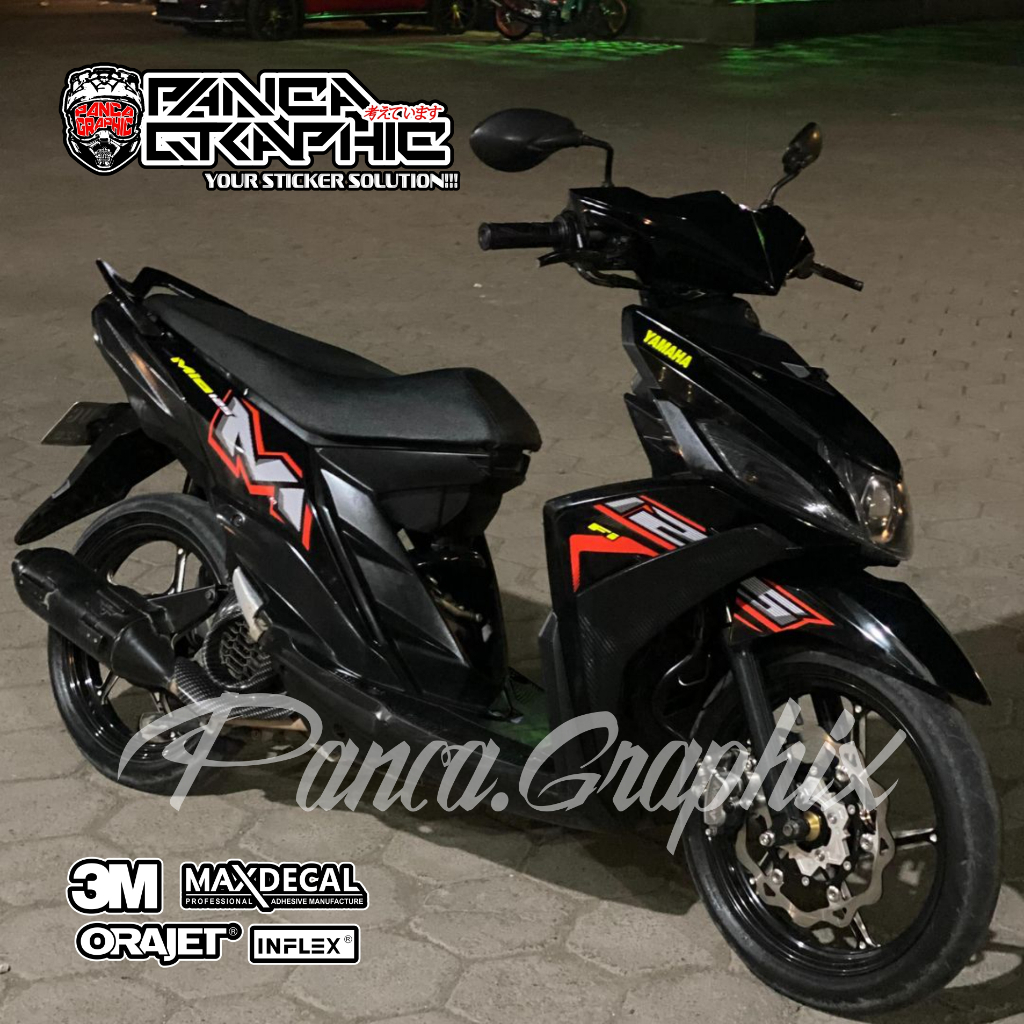 Jual Striping Mio M3 Transparan Super Glossy - Stiker Striping ...