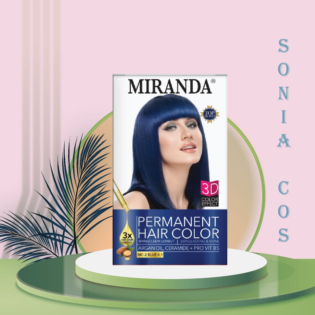 Jual Miranda Hair Color Semir Rambut Cat Rambut warna biru mc 2 ...