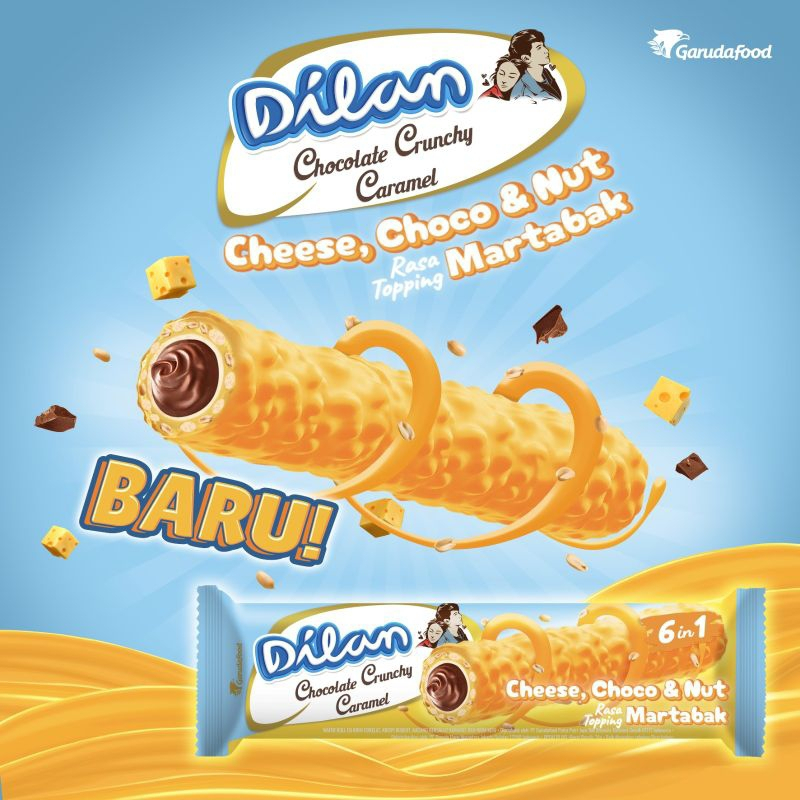 Jual Dilan Chocolate Crunchy Caramel Cheese, Choco & Nut Rasa Topping ...
