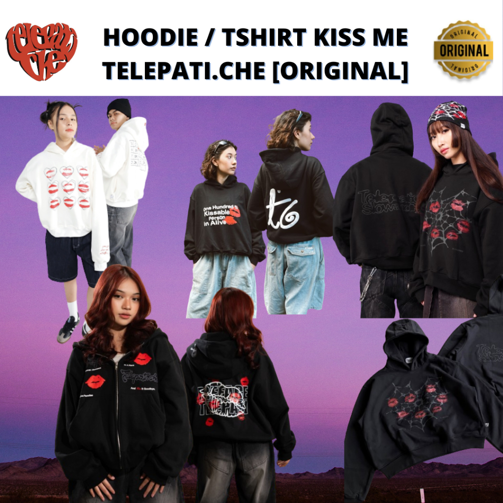 Jual HOODIE / T-SHIRT KISS ME TELEPATI.CHE [ORIGINAL] | Shopee Indonesia