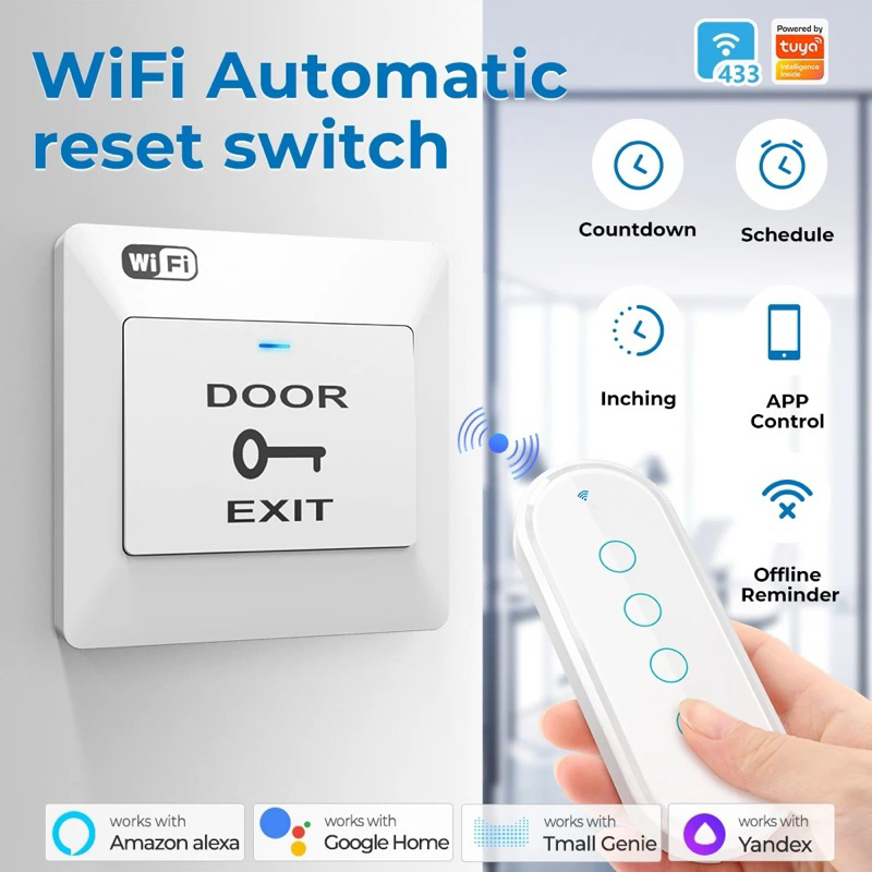 Jual SMATRUL RF433 Door Lock Kantor Intelligent Automatic Smart Life ...