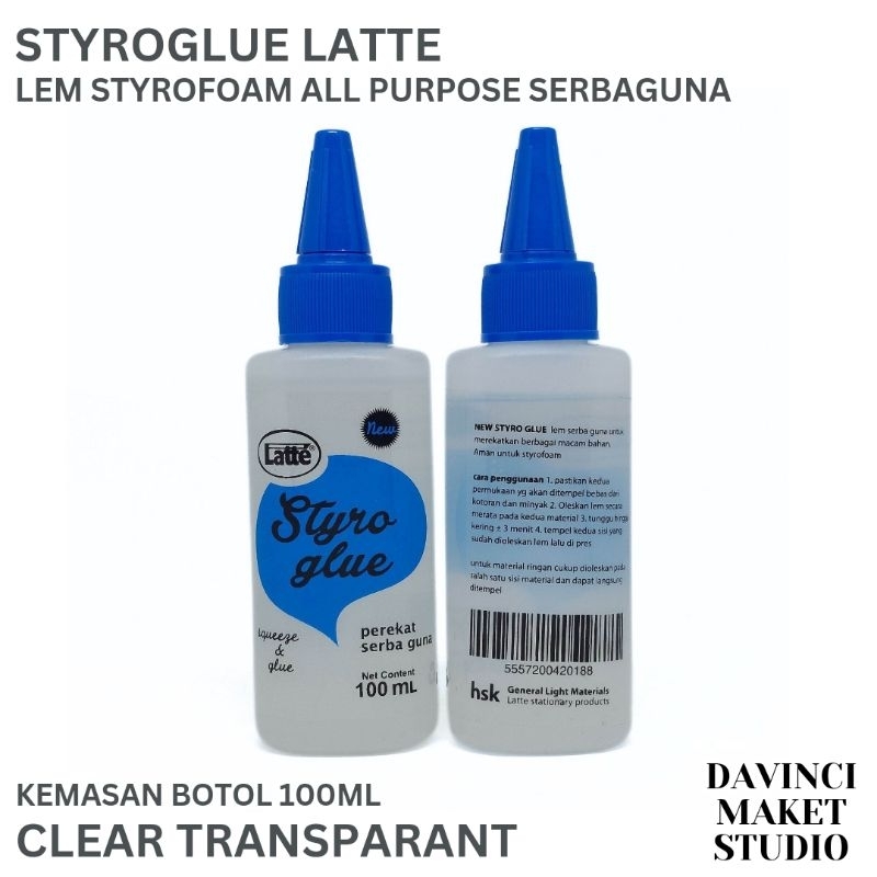 Jual Lem Styrofoam Gabus Serbaguna - Latte Styro Glue Unitac UHU All ...
